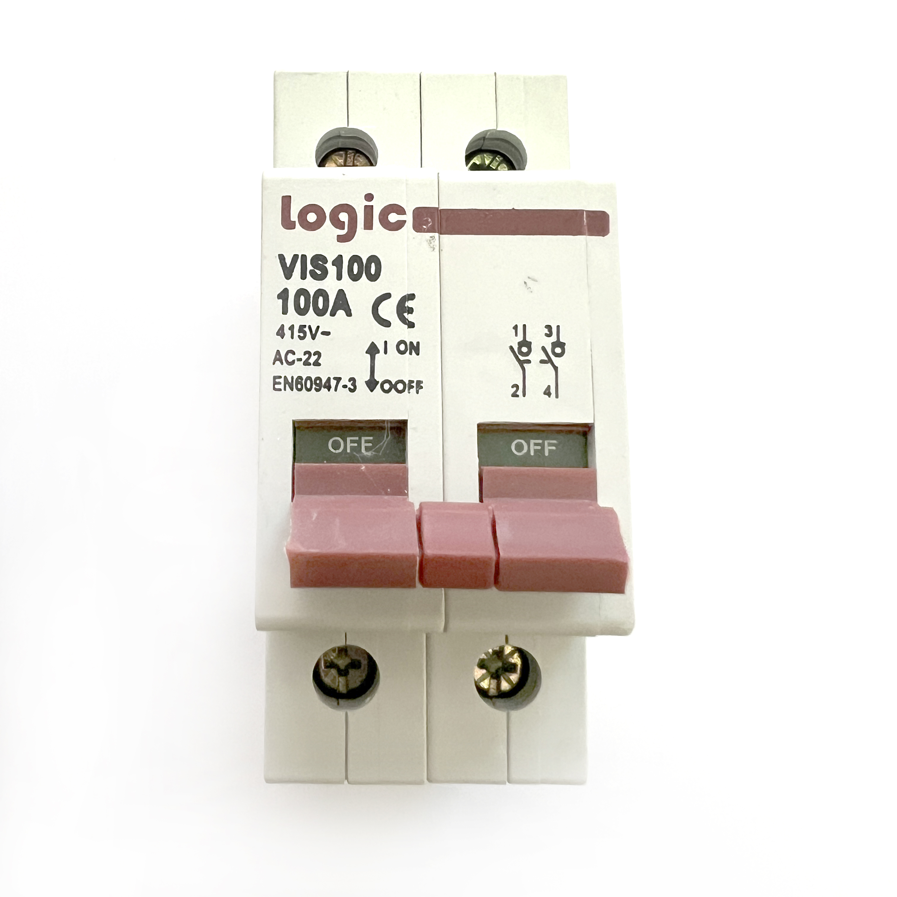 Isolators: Logic VIS100 AC-22 100A 100 Amp 2 Double Pole Isolator Main ...