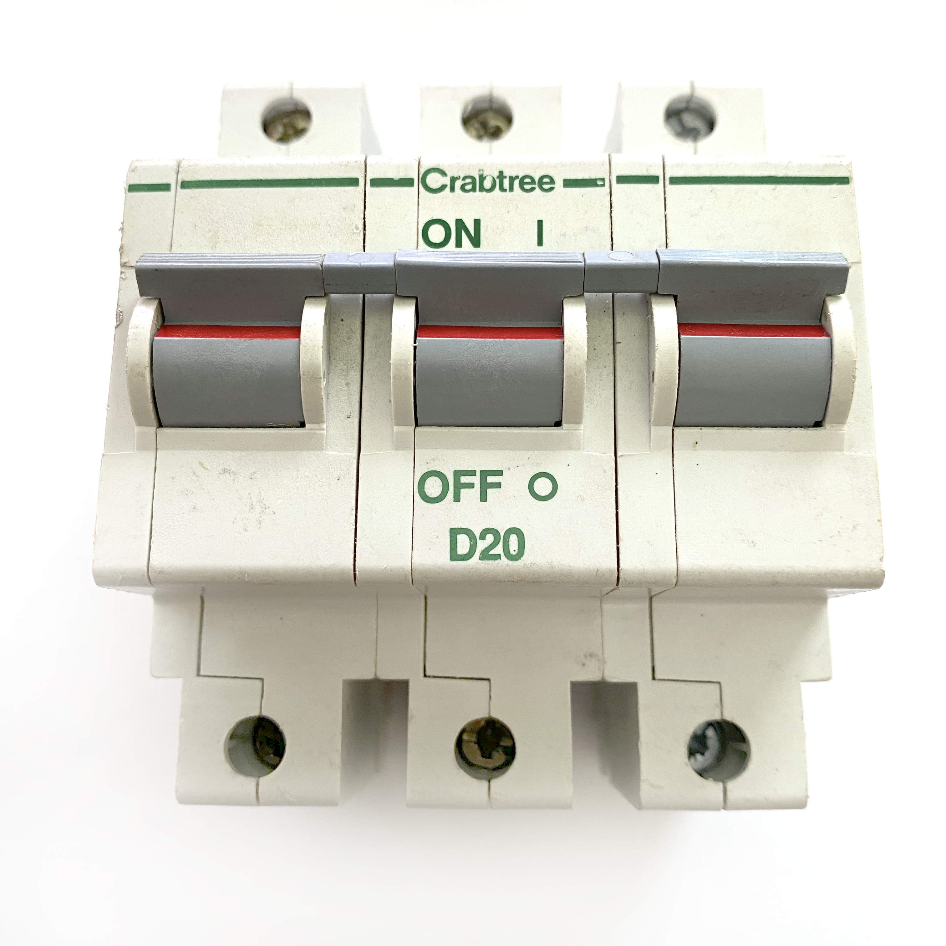 MCB's: Crabtree Polestar 63D/20 D20 20A 20 Amp 3 Pole Phase MCB Circuit ...