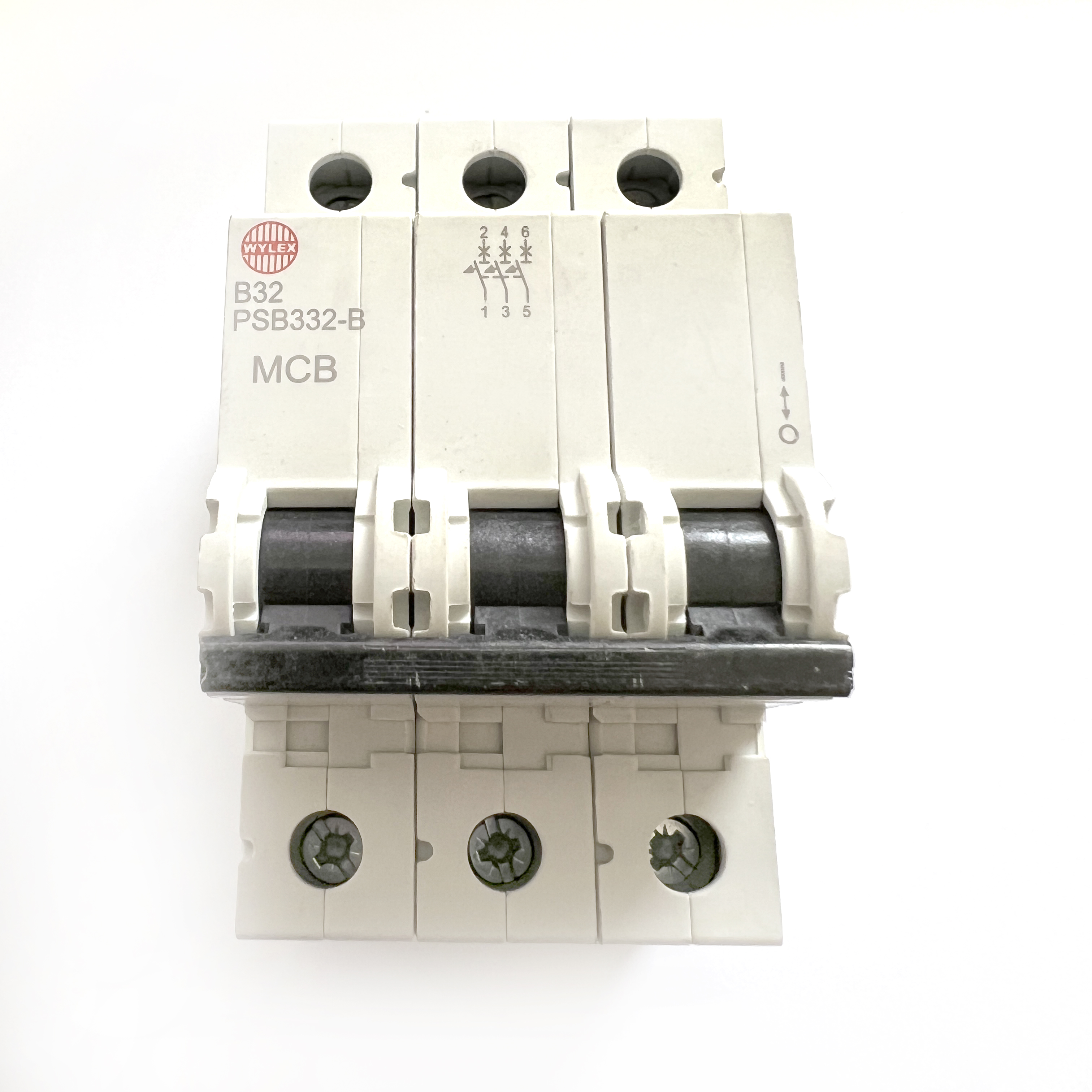 MCB's: Wylex PSB332-B White Clip B32 32A 32 Amp 3 Pole Phase MCB ...