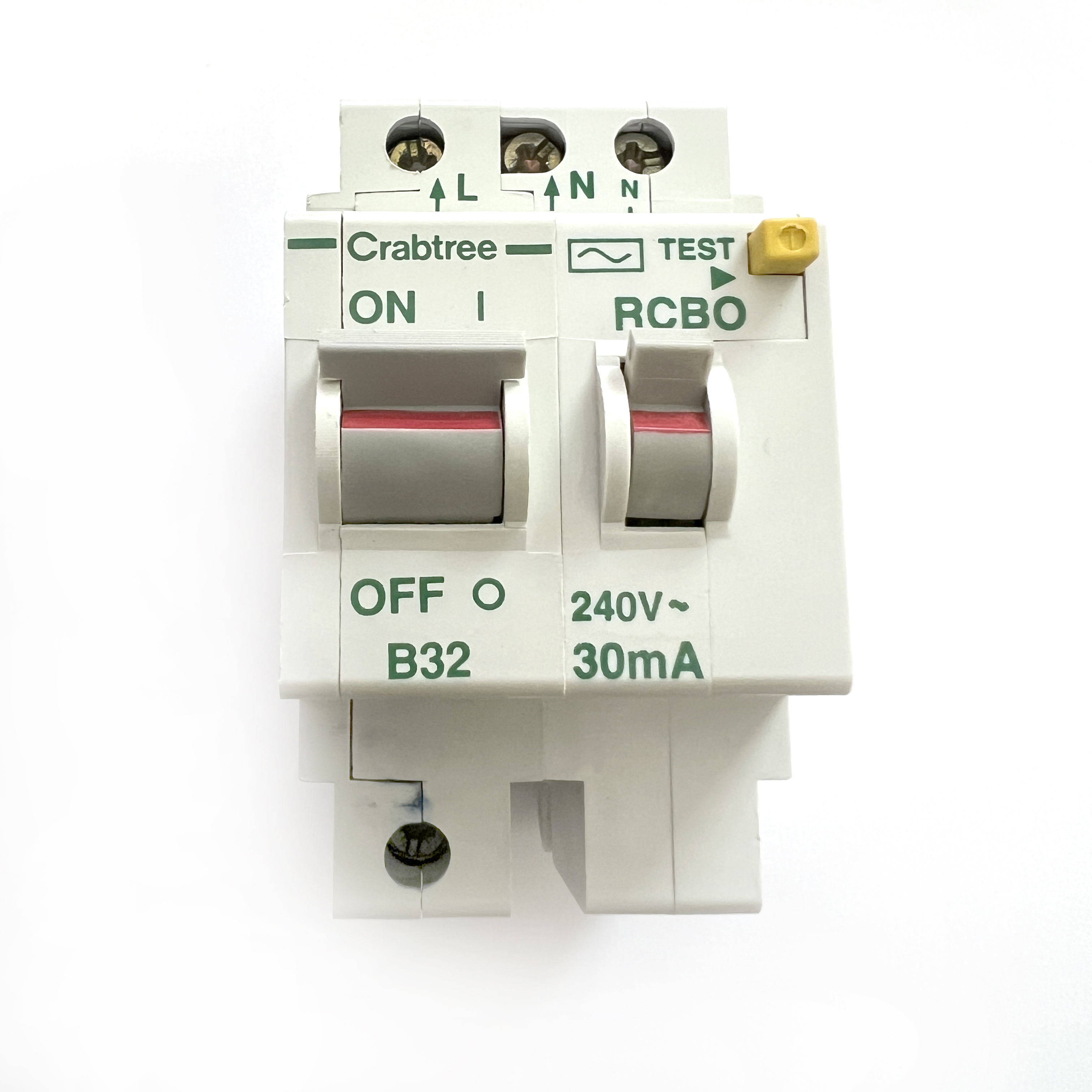 RCBO's: Crabtree PoleStar 602B/323 B32 32A 32 Amp 30mA RCBO 2 Double ...