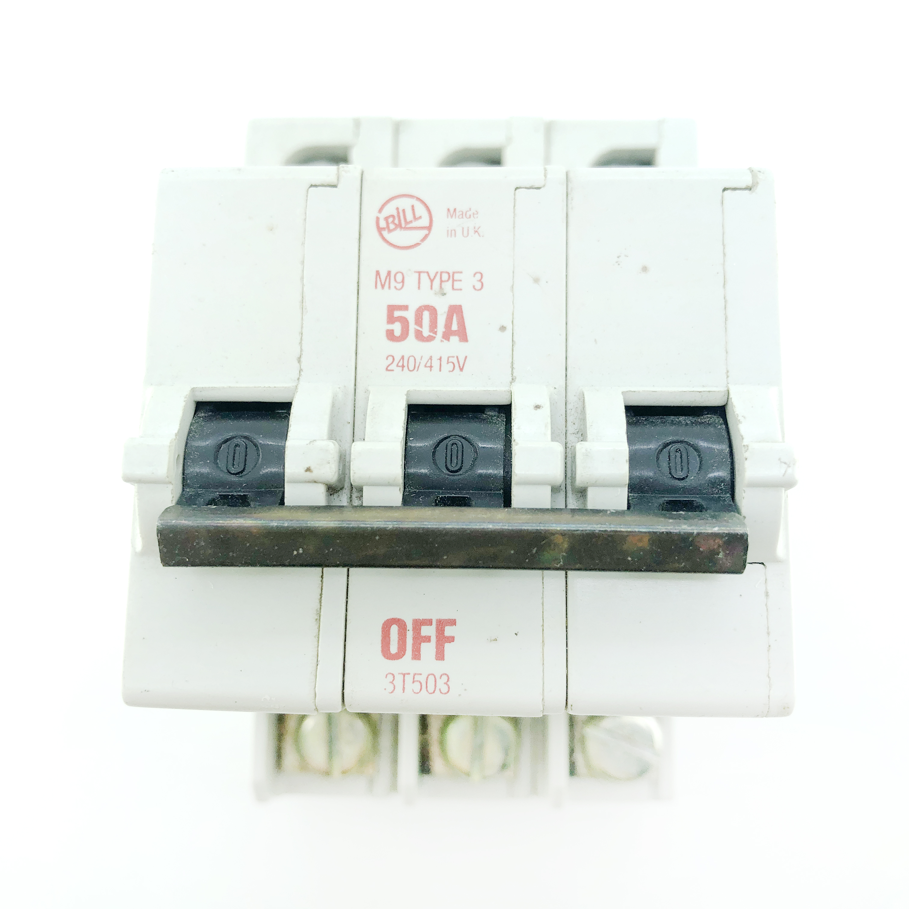 MCB's: Bill 3T503 M9 50A 50 Amp 3 Pole Phase MCB Circuit Breaker Type 3