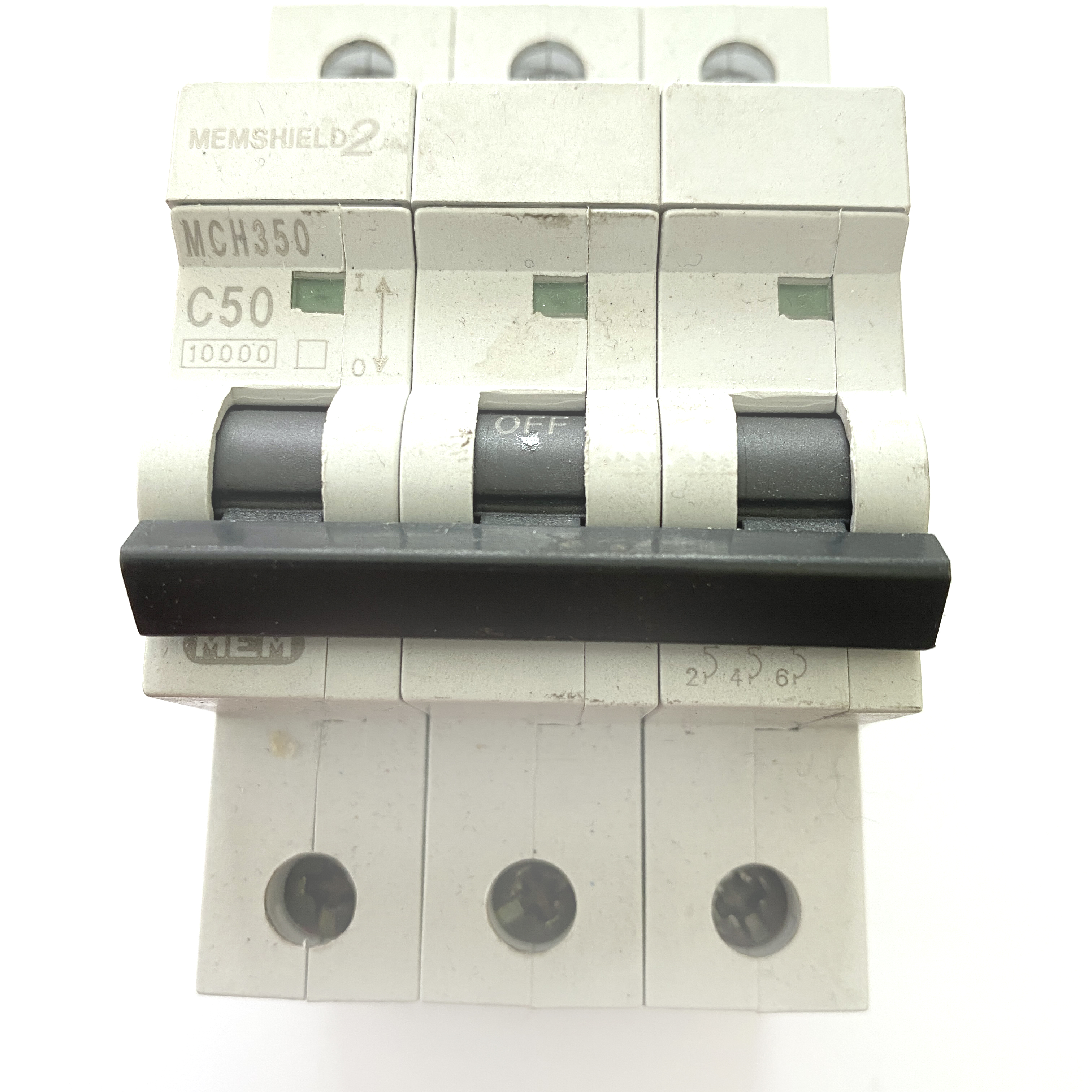 MCB's: MEM Memshield 2 MCH350 C50 50A 50 Amp 3 Pole Phase MCB Circuit ...