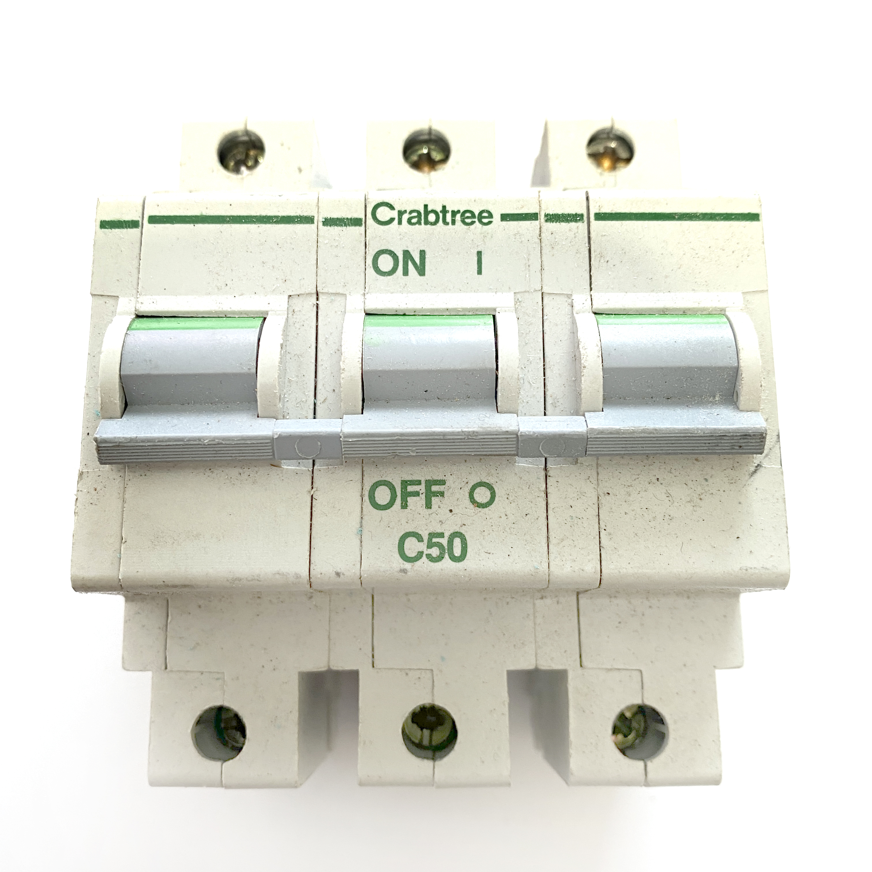 MCB's: Crabtree Polestar 63C/50 C50 50A 50 Amp 3 Pole Phase MCB Circuit ...